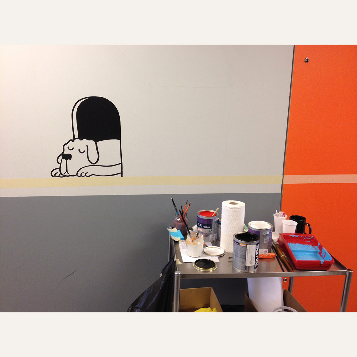 Peintures murales à l’hôpital Necker • Dorothée de Monfreid